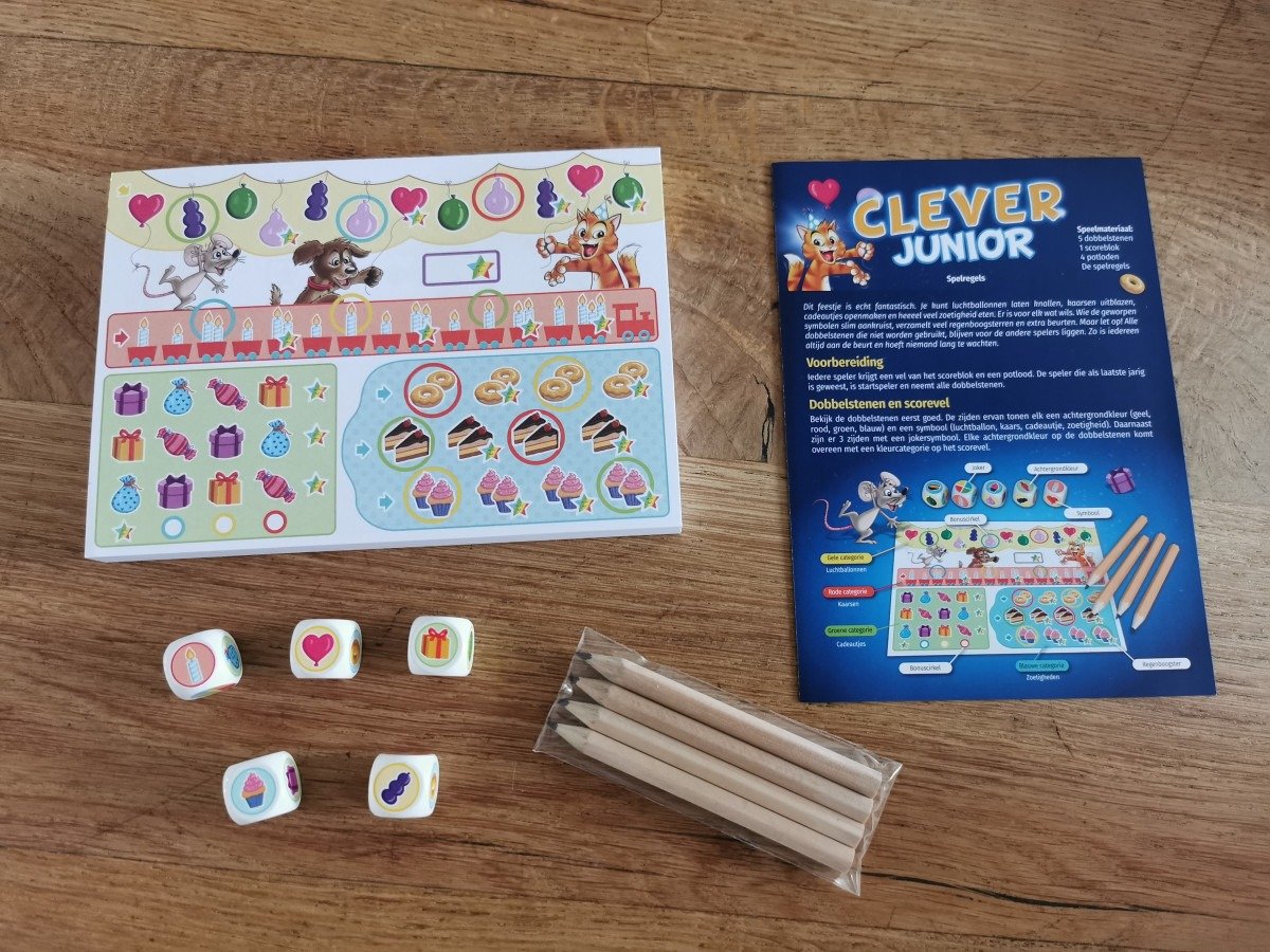 Het dobbelspel Clever Junior | Review - Alles Over Speelgoed